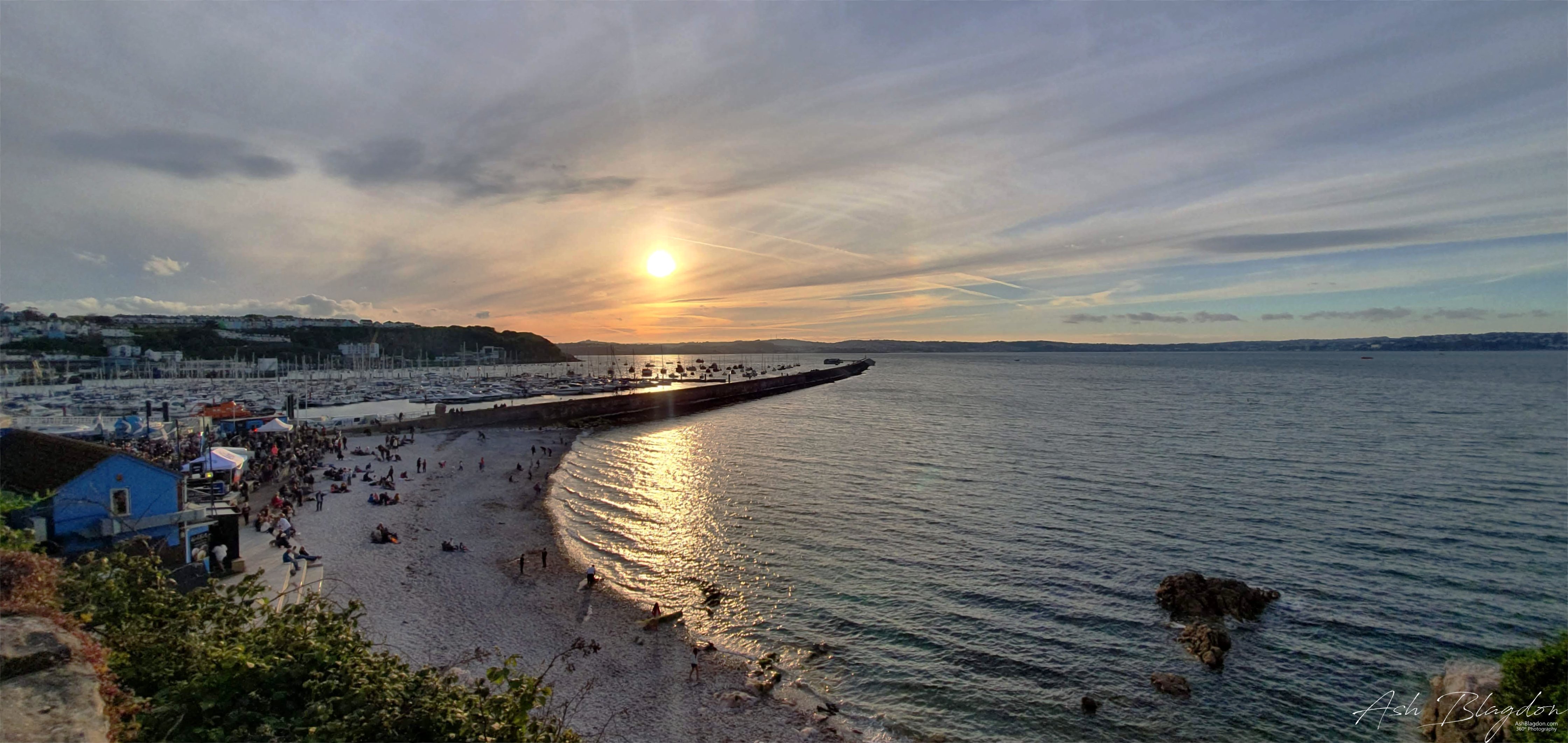 Breakwater Beach in 360º - Ash Blagdon 360º Photography