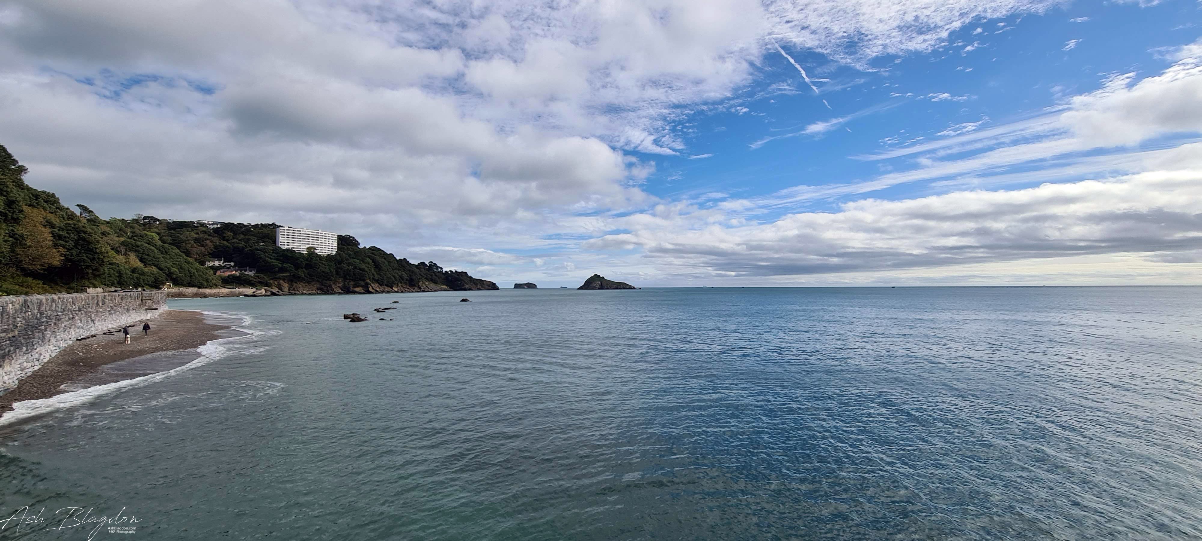 Meadfoot Beach in 360º - Ash Blagdon 360º Photography